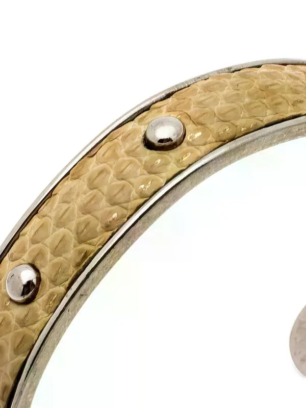 TOD'S Vintage Leather Stud Bracelet - Neutrals
