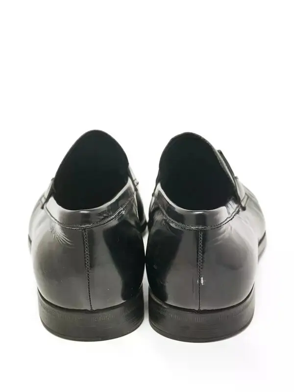 Giorgio Armani Leather Loafers - Black