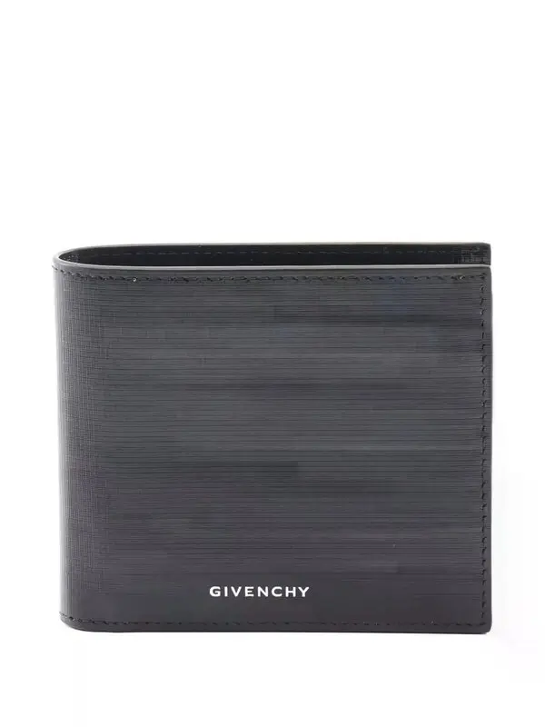 Givenchy 2020s 4g-pattern Bi-fold Leather Wallet - Black