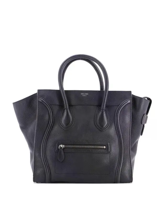 Celine Luggage Bag Grainy Leather Mini Tote Bag