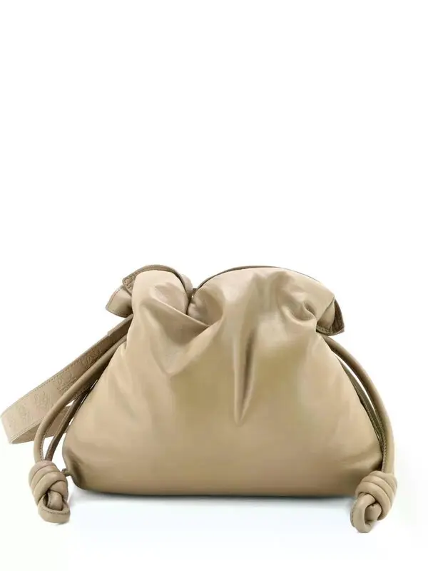 Loewe Medium Flamenco Knot Clutch Bag - Neutrals