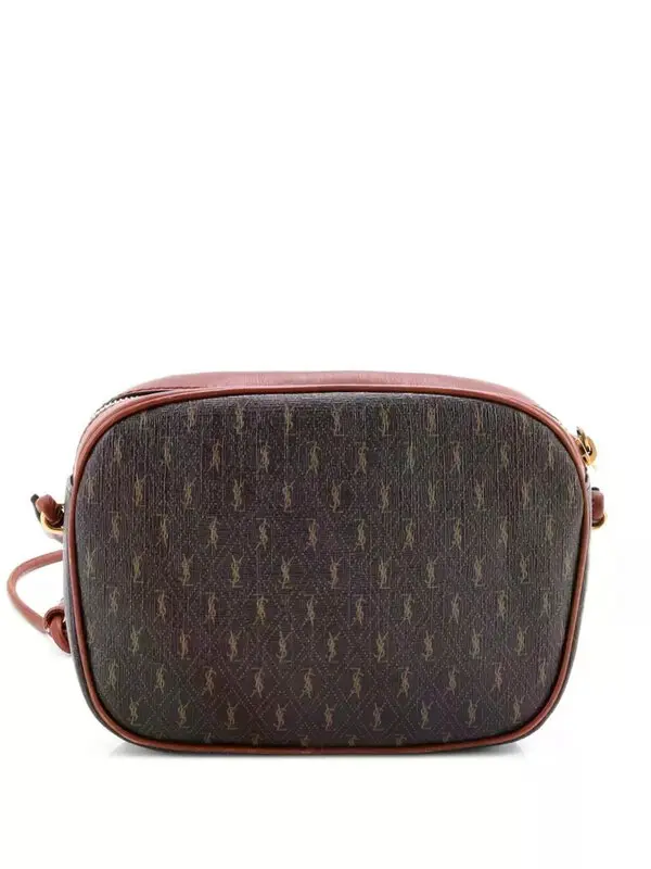 Saint Laurent Le Monogramme All Over Coated Canvas And Leather Small Crossbody Bag