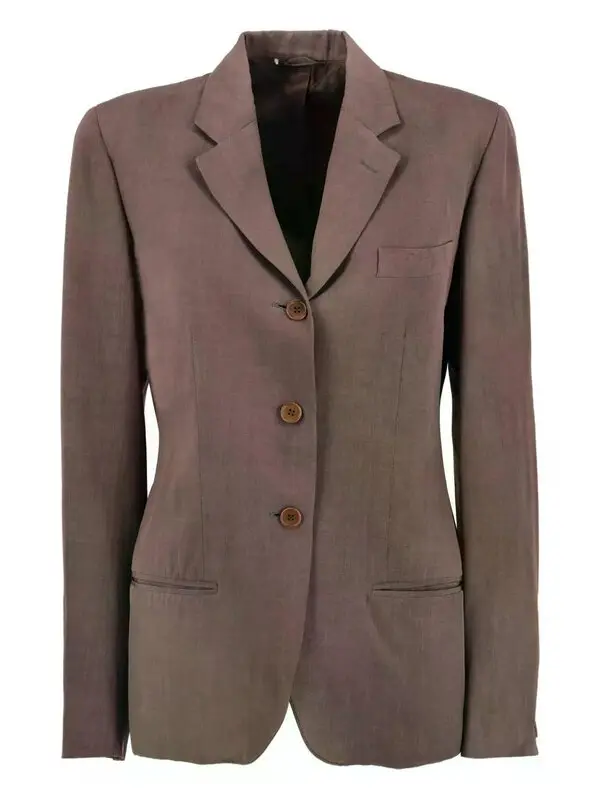 ROMEO GIGLI Single-breasted Blazer - Brown