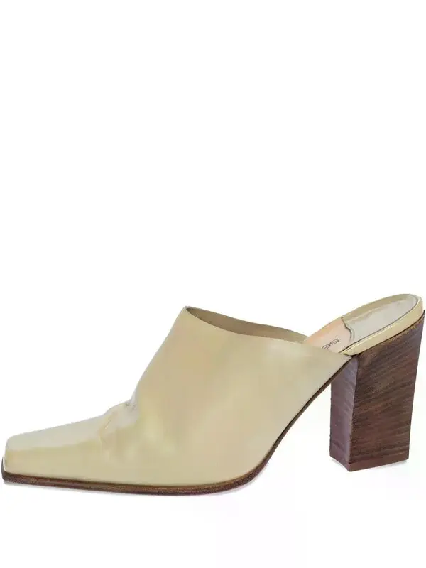 SERGIO ROSSI 85mm Square-toe Block-heel Mules