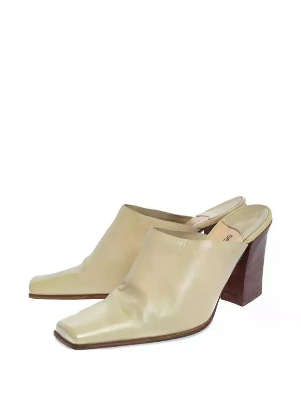 SERGIO ROSSI 85mm Square-toe Block-heel Mules