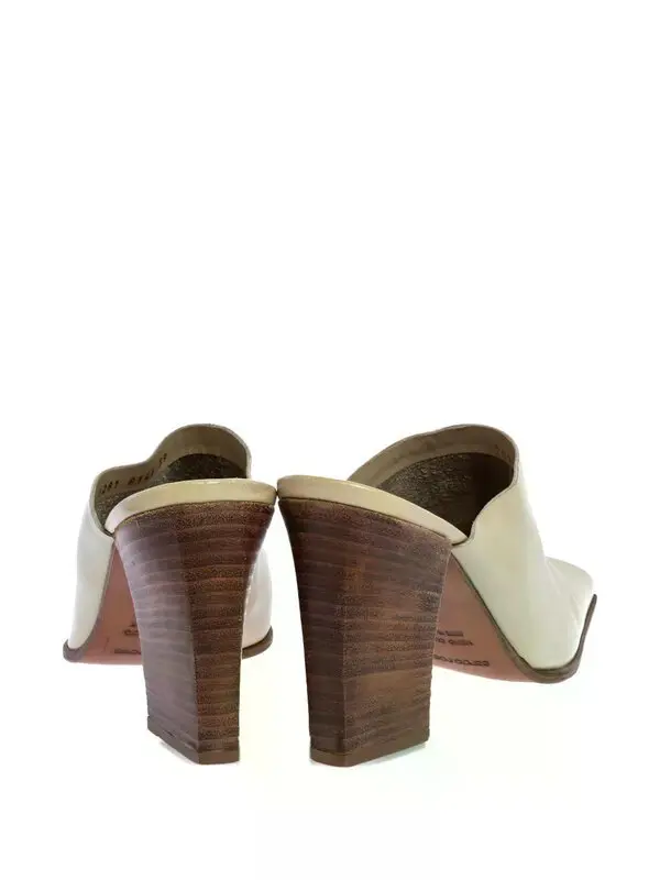 SERGIO ROSSI 85mm Square-toe Block-heel Mules