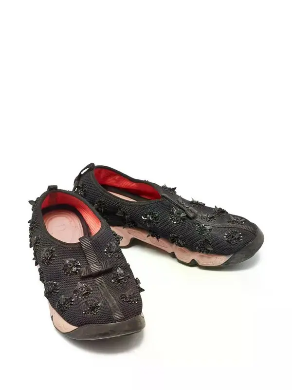 Dior Fusion Flower-embellished Sneakers