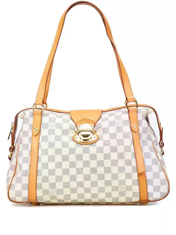 LOUIS VUITTON 2010 Damier Azur Stresa Pm Shoulder Bag - White