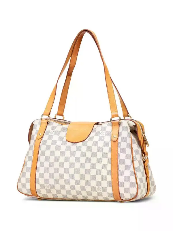 LOUIS VUITTON 2010 Damier Azur Stresa Pm Shoulder Bag - White