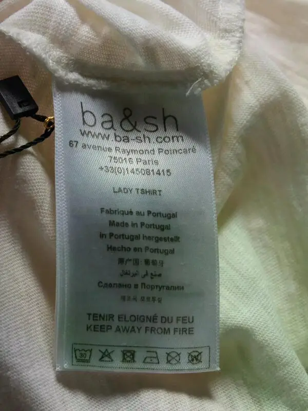 Ba&sh Layered-sleeve V-neck T-shirt