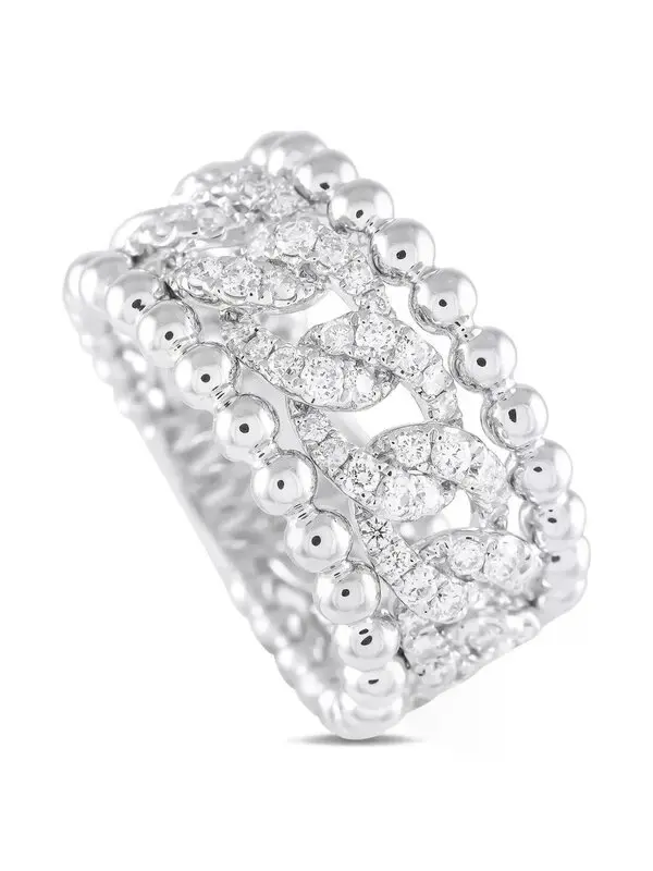 LB EXCLUSIVE 18k White Gold Diamond Ring - Silver