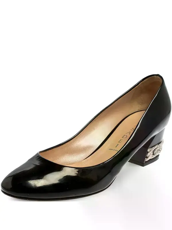 Casadei Patent Block-heel Pumps