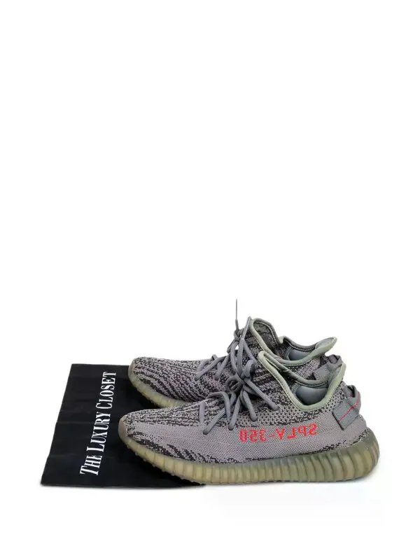 ADIDAS X YEEZY Boost 350 V2 Knitted Lace-up Sneakers - Grey