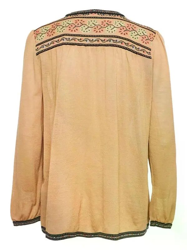 Missoni Embroidered Knitted Top - Brown
