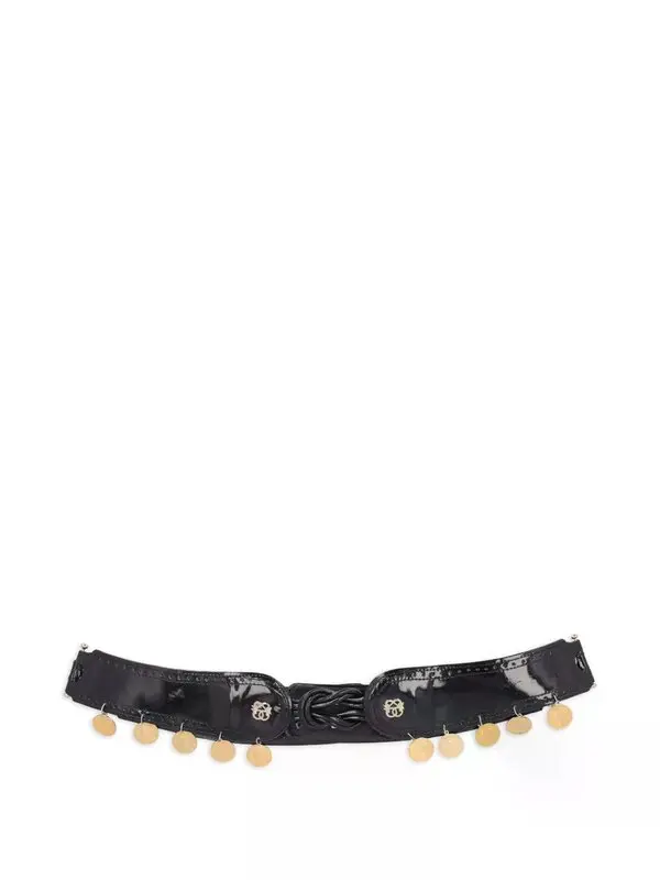 PIROVANO VINTAGE Knot-detail Belt - Black
