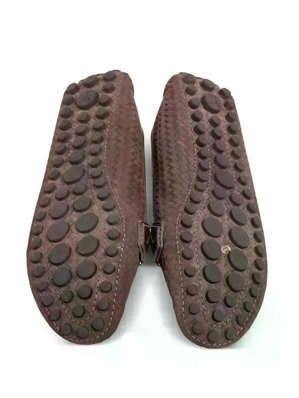 LOUIS VUITTON Logo-plaque Loafers