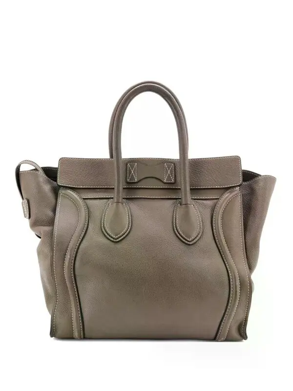 Celine Luggage Bag Grainy Leather Mini Tote