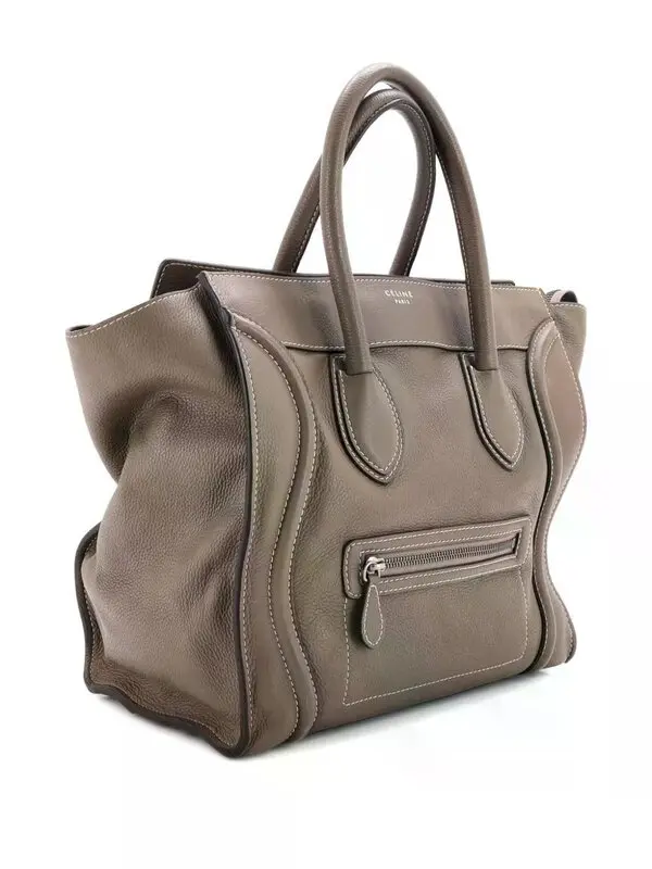 Celine Luggage Bag Grainy Leather Mini Tote