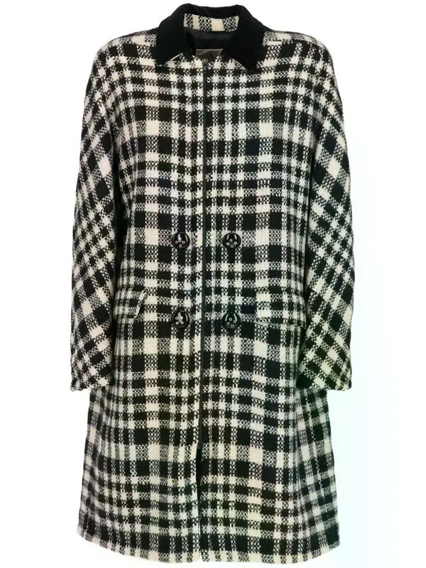 Valentino Garavani 1980s Double-breasted Checked Coat