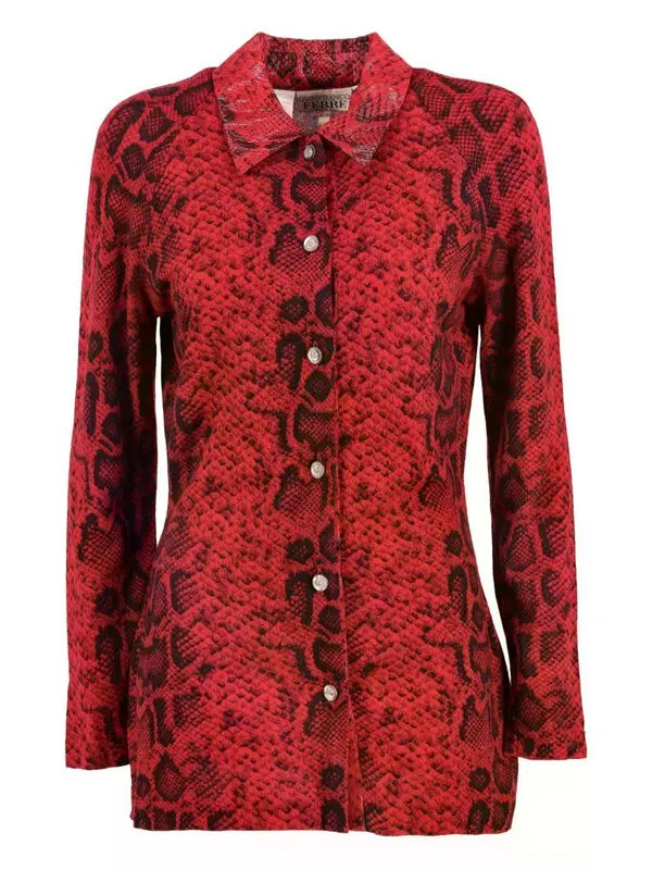 Gianfranco Ferre Snakeskin-print Shirt