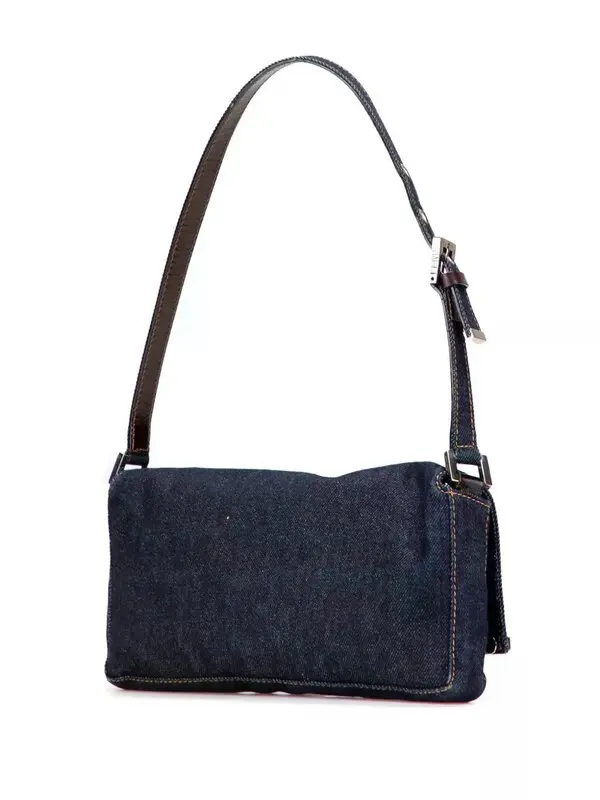 Fendi 2000-2010 Denim Shoulder Bag