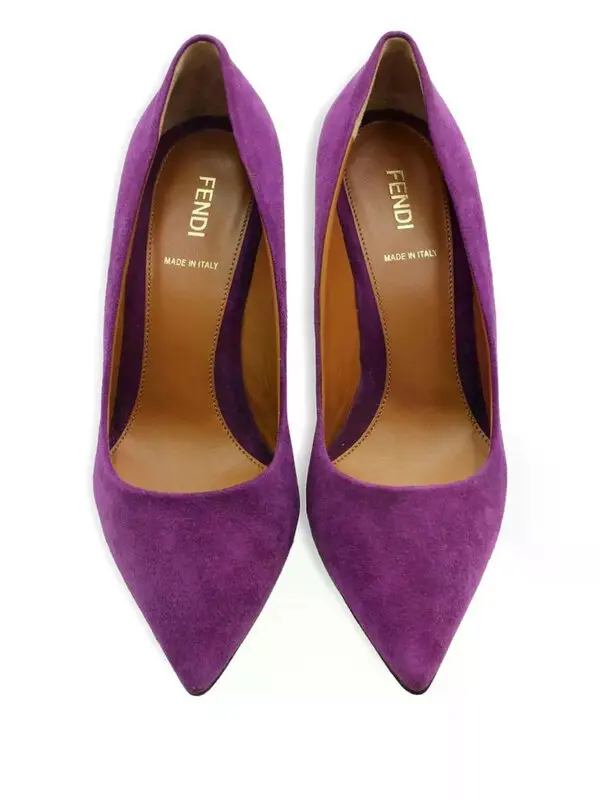 Fendi Pointed-toe Suede Pumps