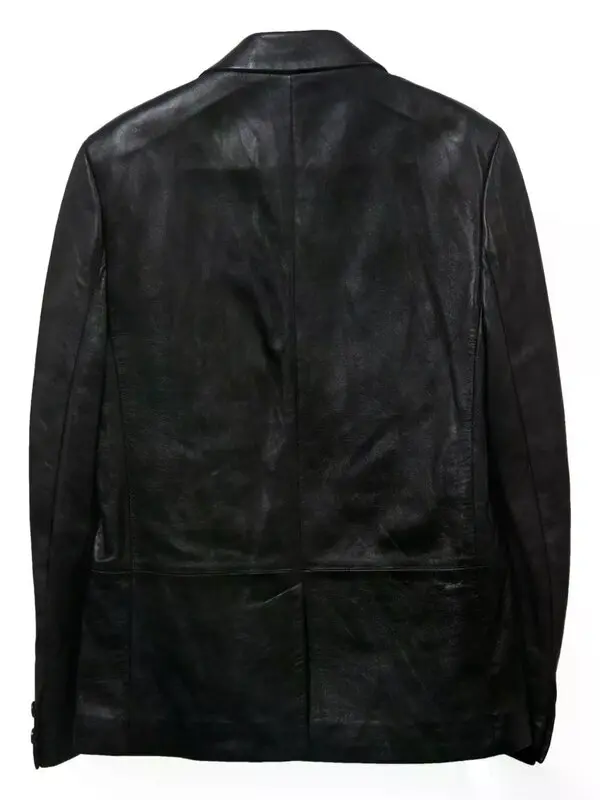 Saint Laurent Double-breasted Leather Jacket