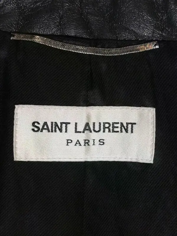 Saint Laurent Double-breasted Leather Jacket