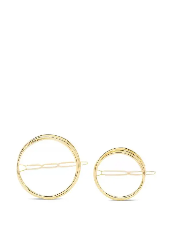 Cult Gaia Circular Hair Clips - Gold