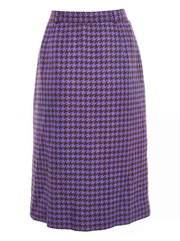 Valentino Garavani Houndstooth Lambswool Skirt