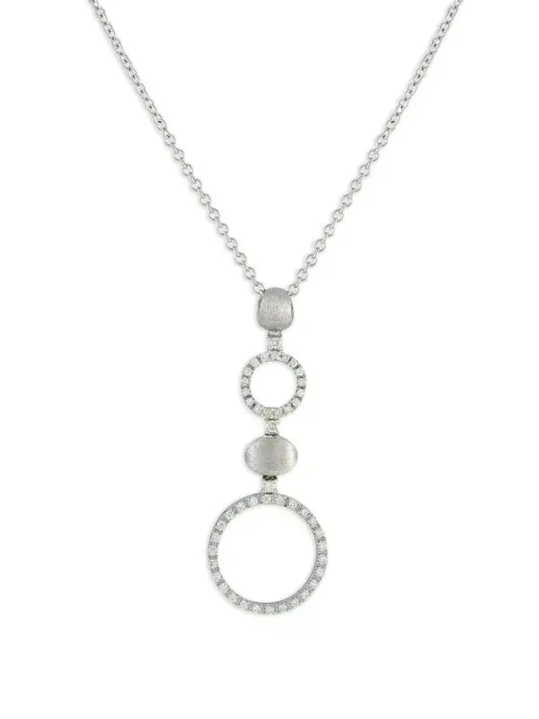 NANIS 18k White Gold Diamond Necklace - Silver