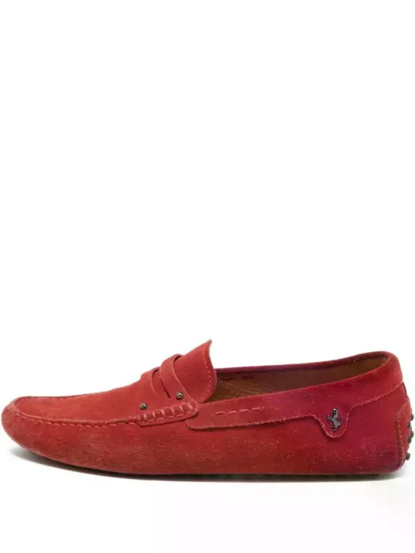 TOD'S Suede Loafers - Red