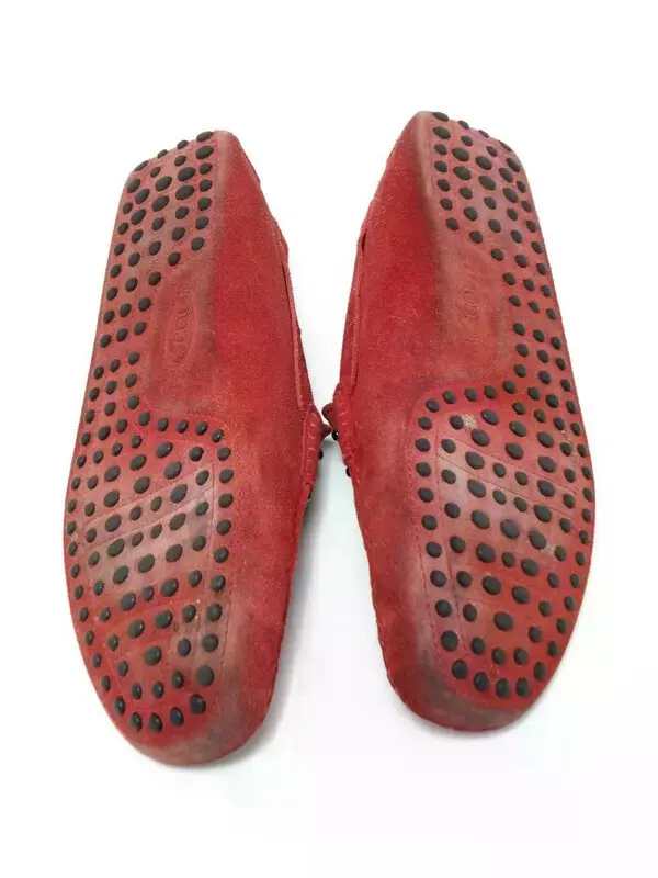 TOD'S Suede Loafers - Red
