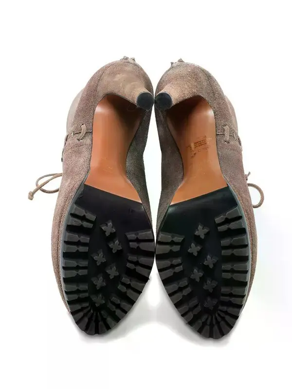 Alaïa 135mm Platform-sole Lace-up Suede Boots