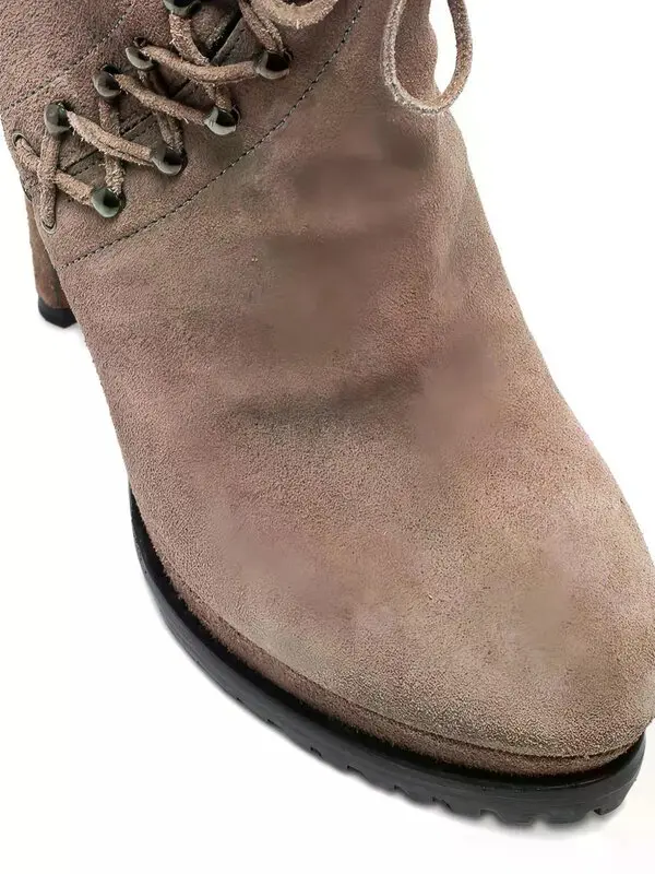 Alaïa 135mm Platform-sole Lace-up Suede Boots