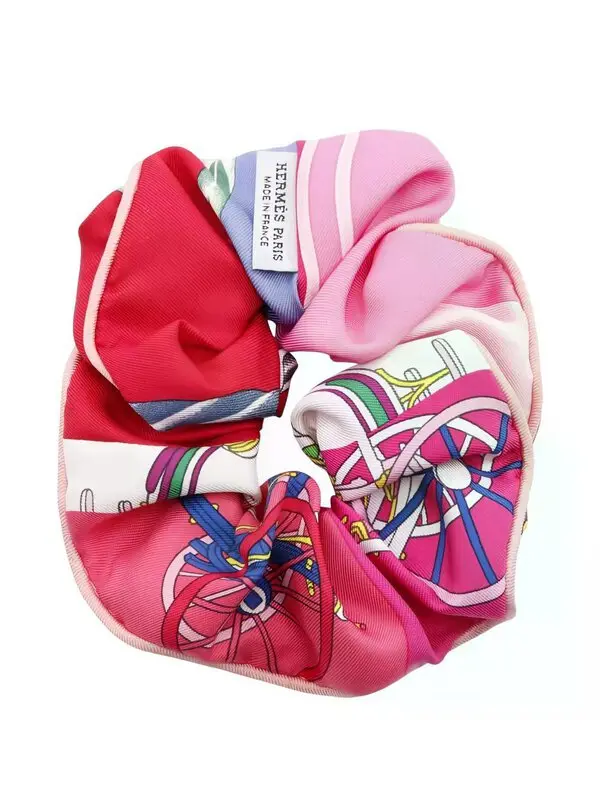 Hermès Claudia Silk Scrunchie - Pink