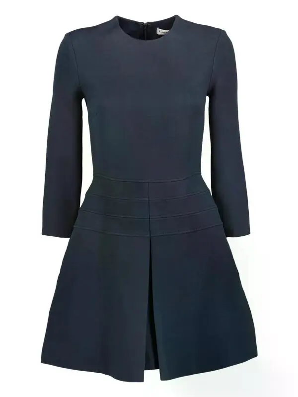 Dior Crew-neck Midi Dress - Blue