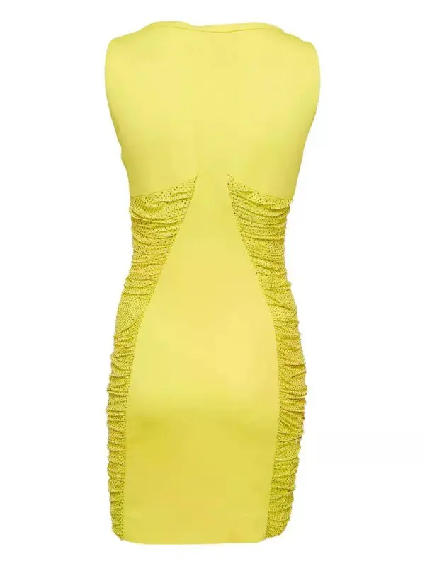 Versace Ruched Zip-up Dress
