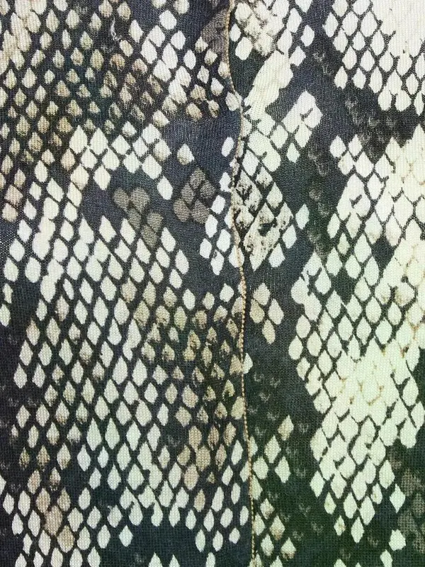 Moschino Snake-print Lace-trim Top