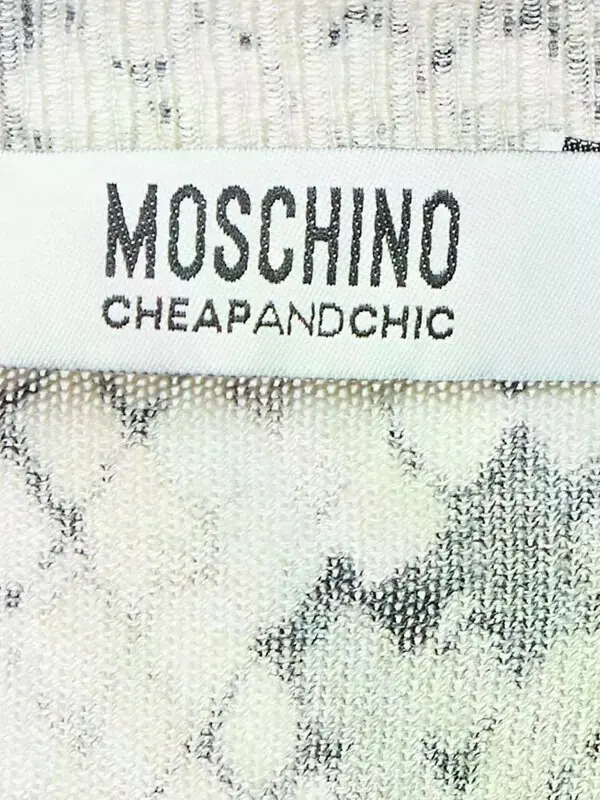 Moschino Snake-print Lace-trim Top