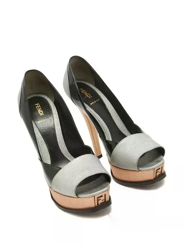 Fendi 140mm Colorblock Pumps