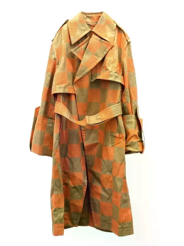 LOUIS VUITTON 2010s Check-pattern Coat