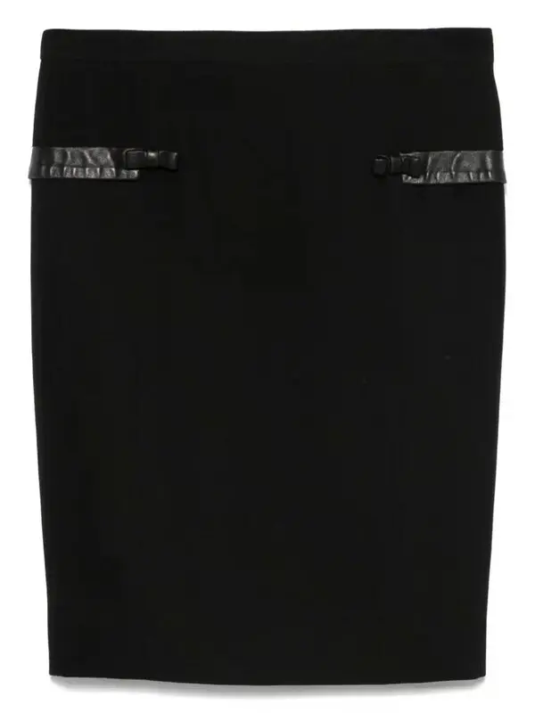 Dior 2010s Textured Mini Skirt - Black