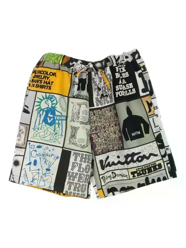 LOUIS VUITTON 2020s Printed Drawstring Shorts