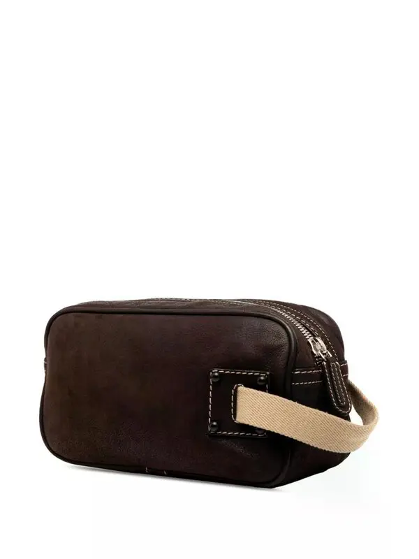 Loewe 2007 Anagram Nubuck Clutch Bag