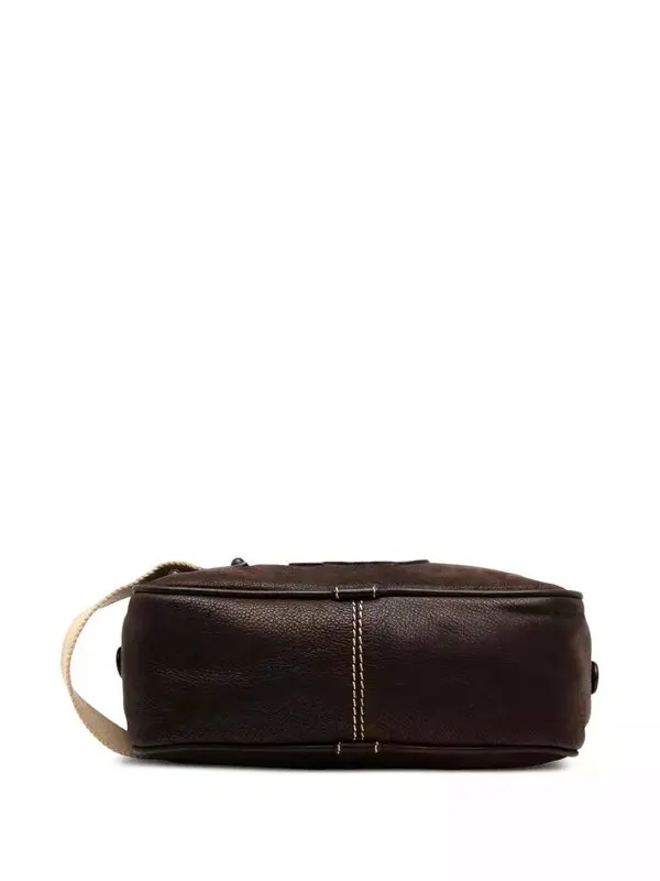 Loewe 2007 Anagram Nubuck Clutch Bag