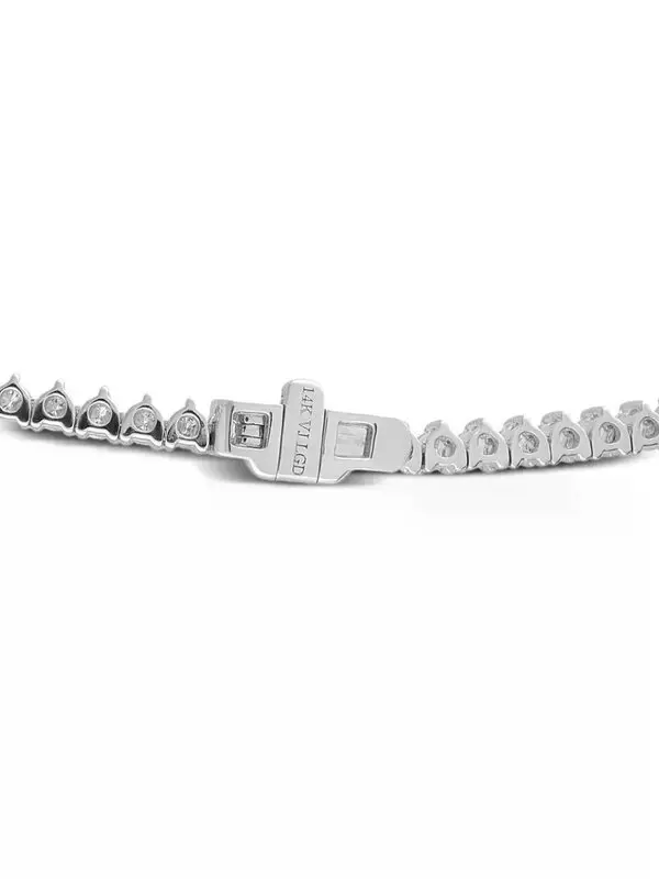 LB EXCLUSIVE 14k White Gold Diamond Tennis Necklace