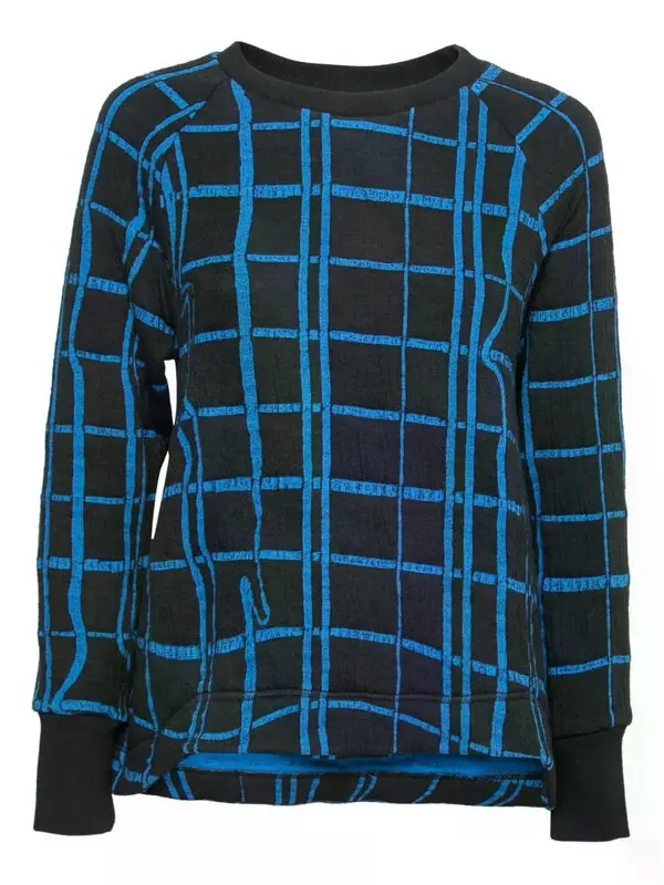 Kenzo Check-pattern Crew-neck Sweater