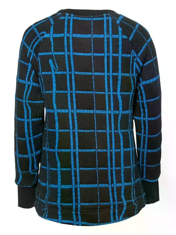 Kenzo Check-pattern Crew-neck Sweater