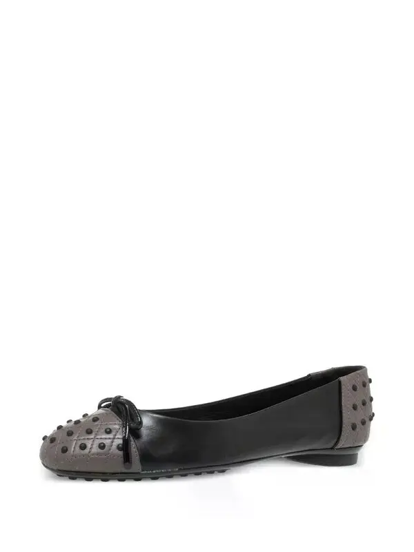 TOD'S Studded Ballerina Flats - Black